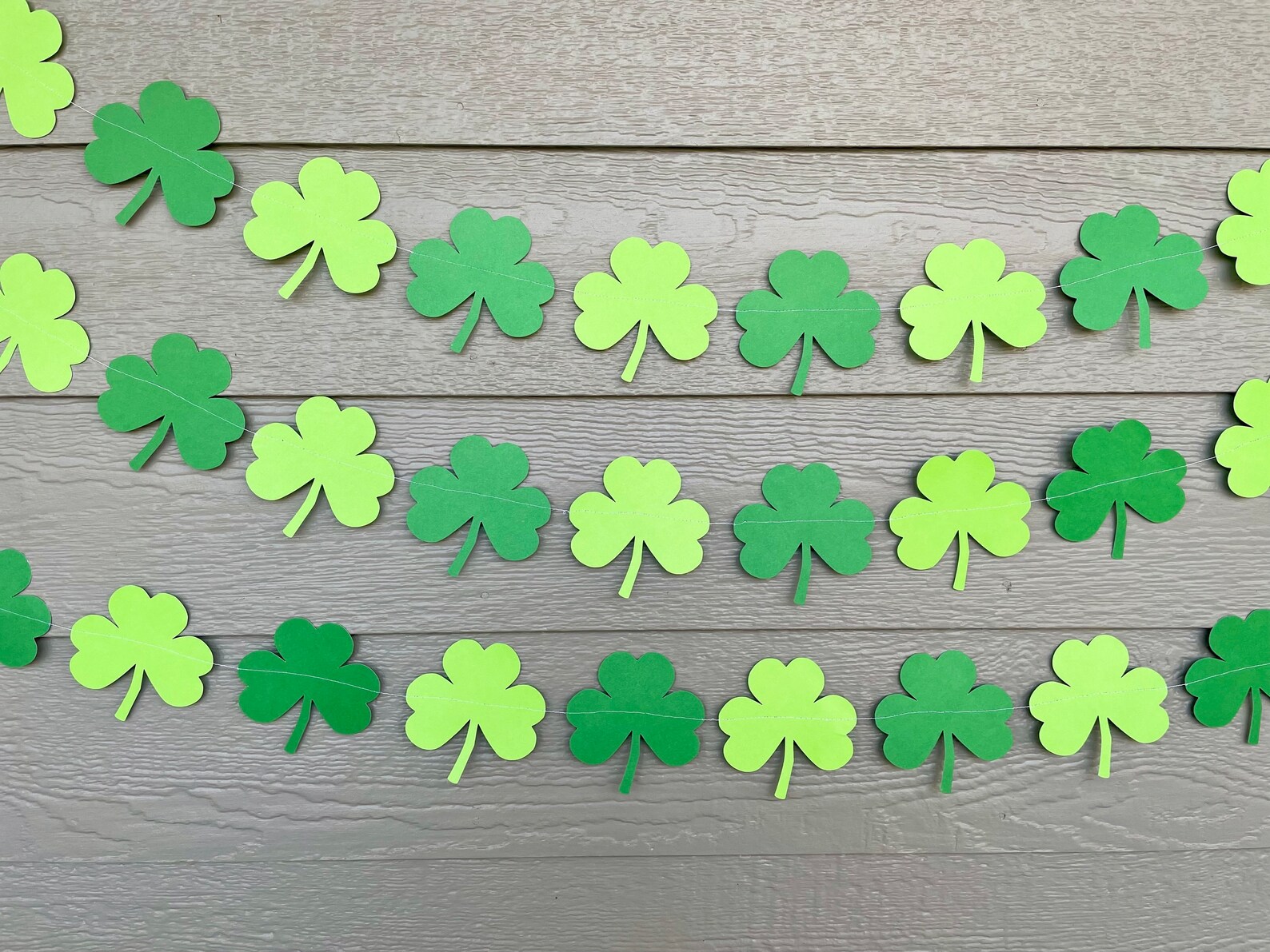 Shamrock Garland | St Patrick’s Day Decor | St Patrick’s Day Banner ...