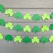 Shamrock Garland | St Patrick’s Day Decor | St Patrick’s Day Banner ...