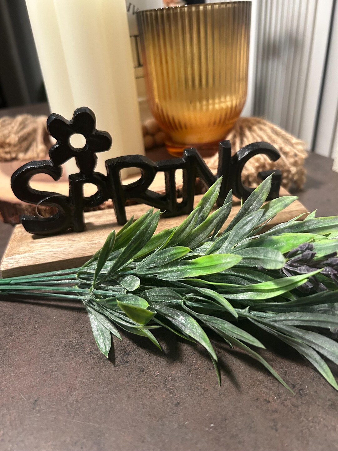 Country Chic Cast Iron Spring Sign - Etsy