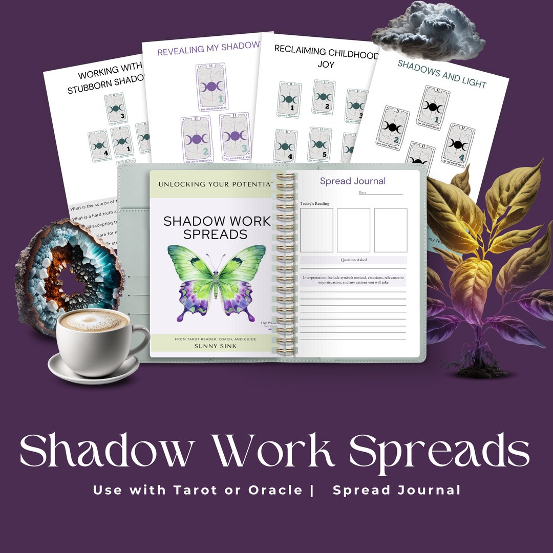 Printable Tarot Spreads Shadow Work Tarot Spreads Stubborn Shadows ...