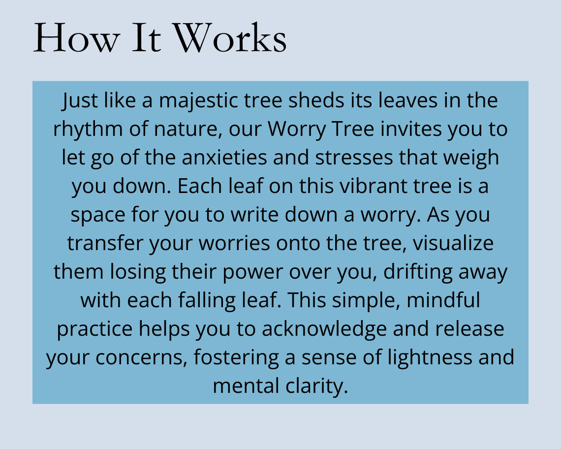 Worry Tree Worksheets, Anxiety Relief, Cognitive Distortions ...