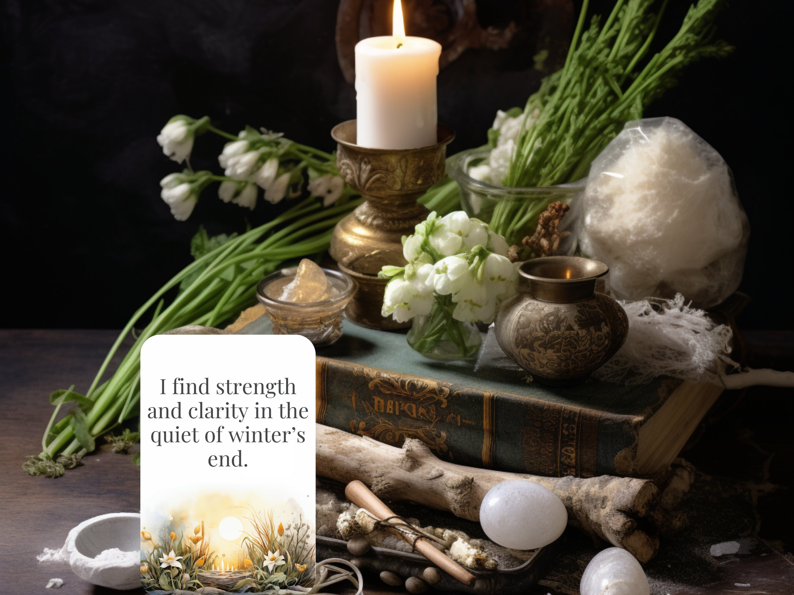 Imbolc Affirmation Cards Digital Download Set of 30 Printable ...