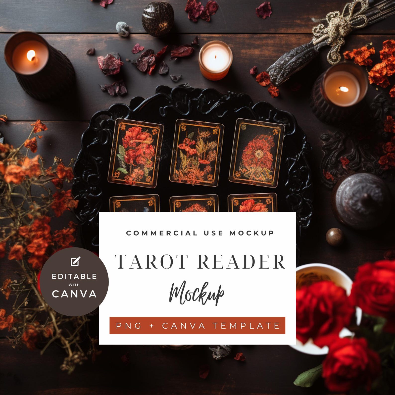 1 - Tarot Card Mockup | Reader Tarot Card PNG | Tarot Deck PNG | Tarot ...