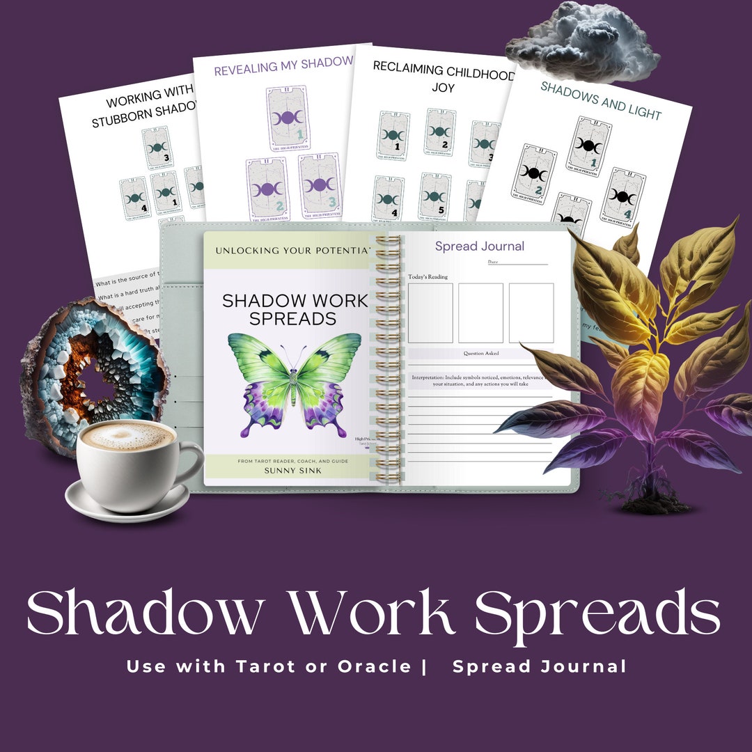 Shadow Work Tarot Spread Bundle | Printable E-book, Journal (PDF) - Etsy