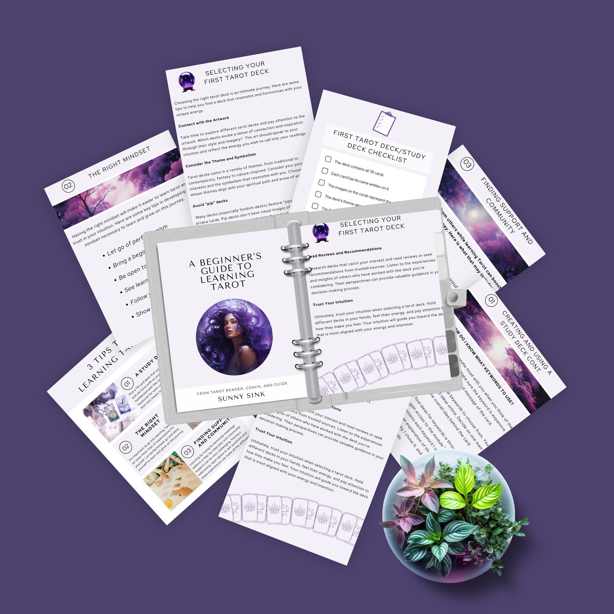 Printable Tarot E Book Printable Tarot Notes Learn to Read Tarot Cards ...