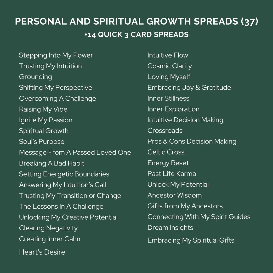 Printable Tarot Spreads Printable Tarot E Book Printable Tarot Notes ...