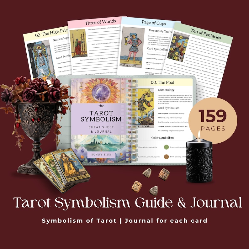Tarot Symbolism Cheat Sheet | Tarot Cards With Meaning on Them | Tarot ...