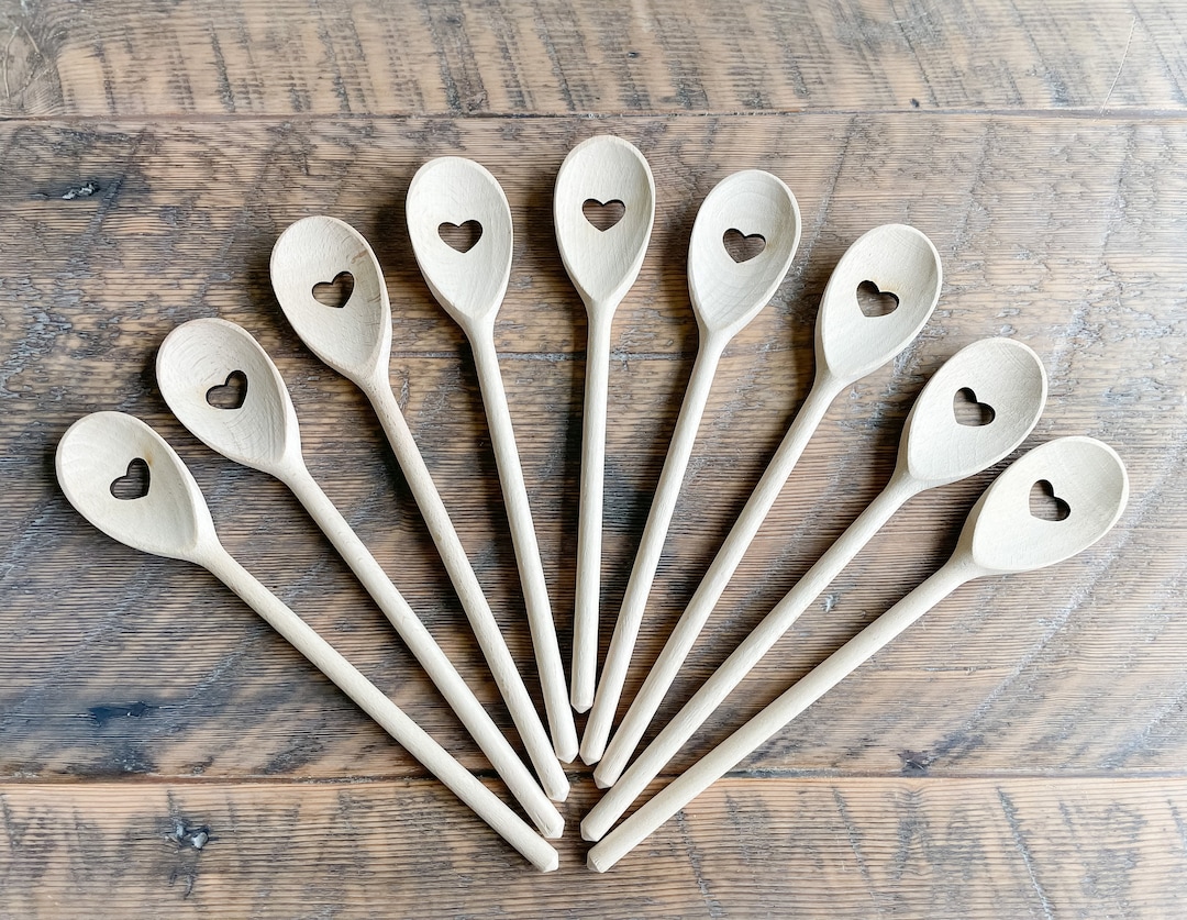 Wooden Heart Spoon - Etsy