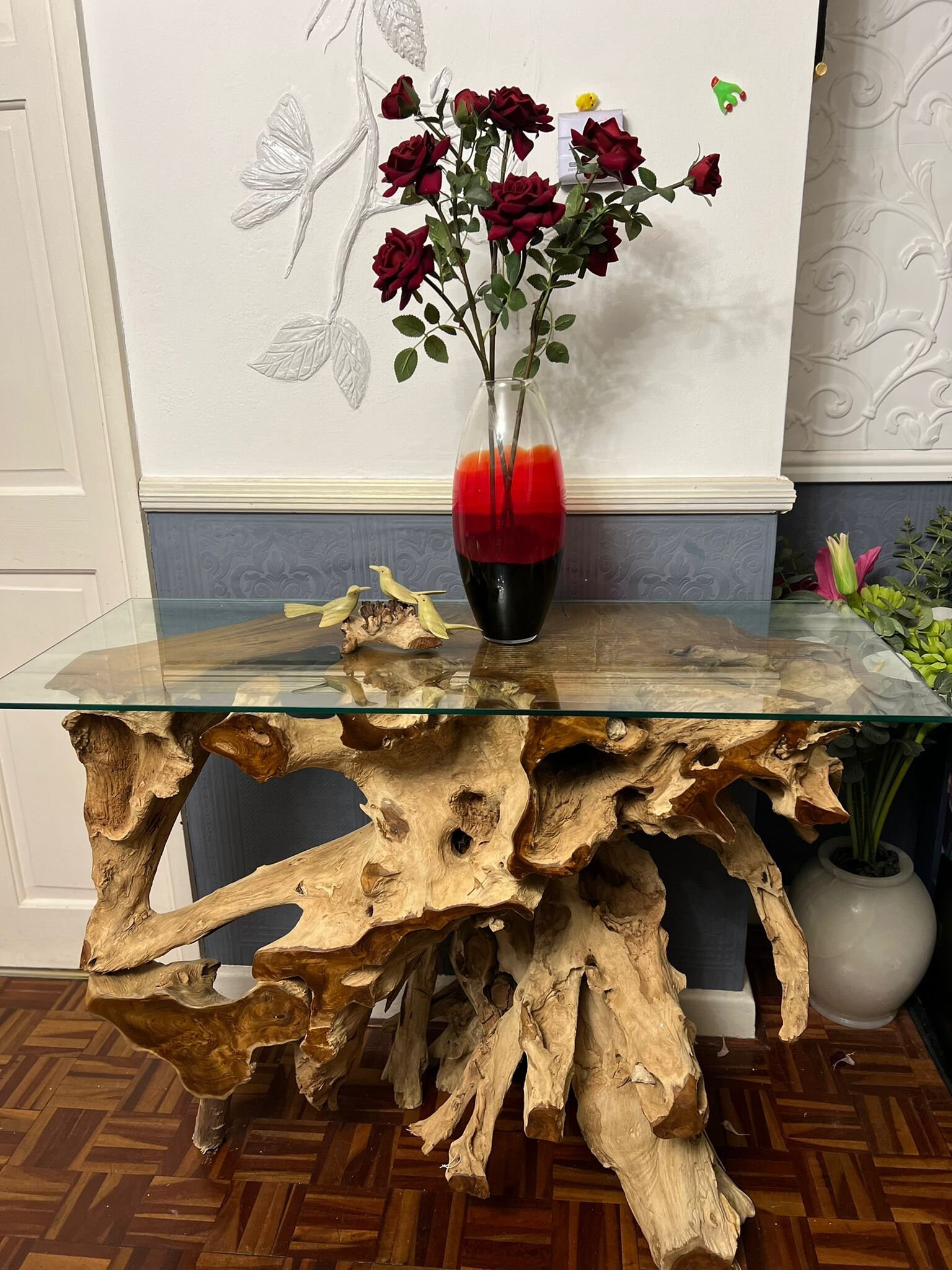 Teak Root Hall Table - Etsy