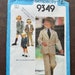 Vintage Simplicity Sewing Pattern 9349 Child's Suit Pants or Shorts and ...