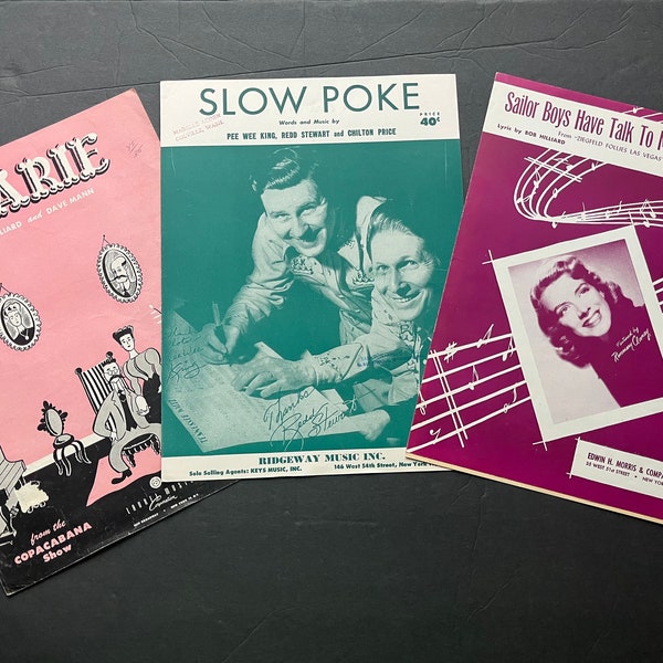 1950s Sheet Music - Etsy