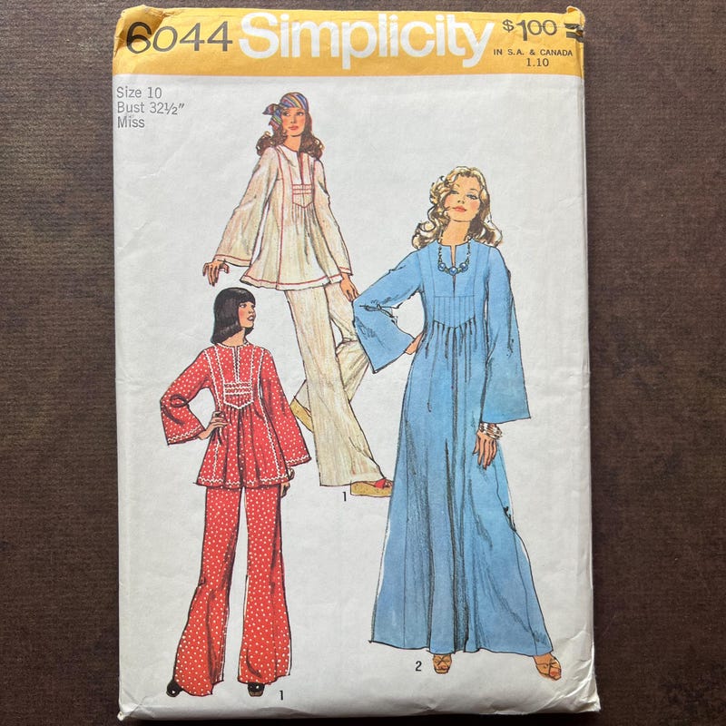 1970s Caftan Pattern - Etsy
