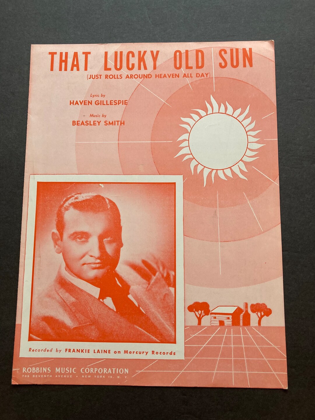Vintage Sheet Music That Lucky Old Sun by Haven Gillespie and Beasley ...