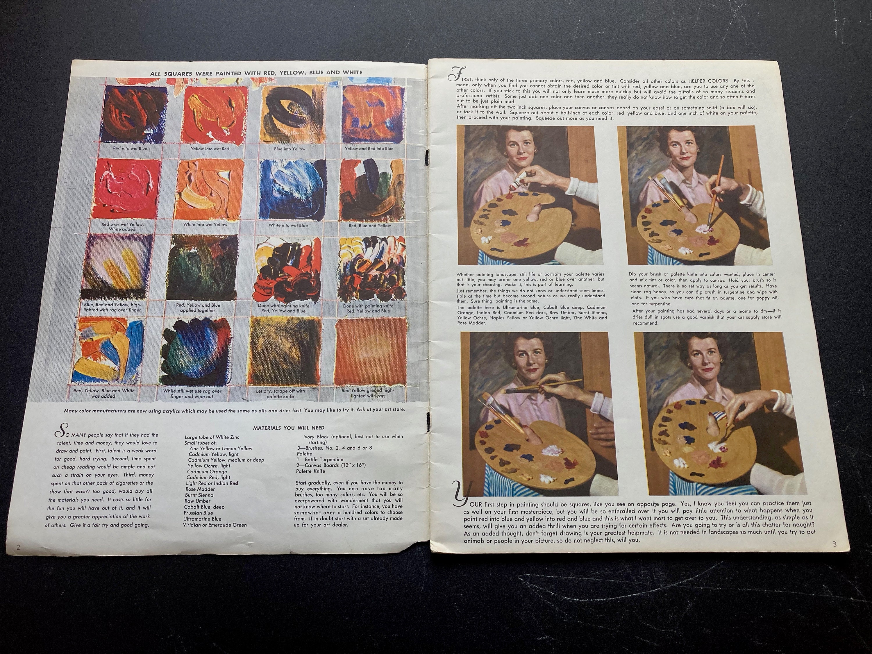 Vintage How to Draw and Paint Book - Etsy