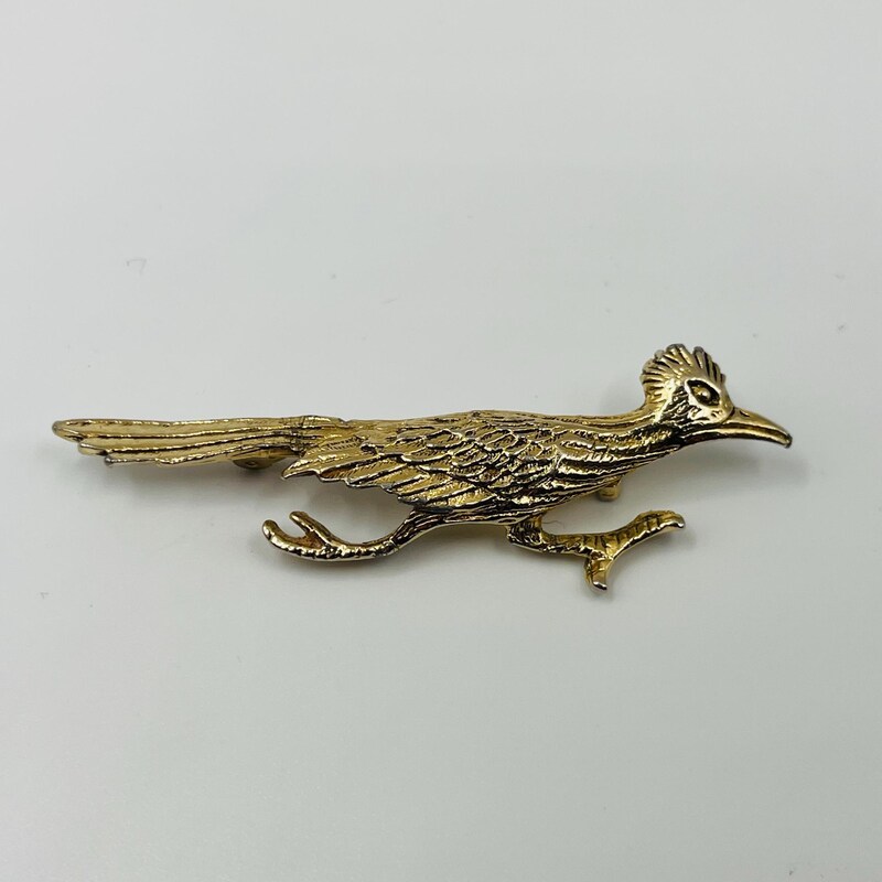 Gold Roadrunner Pin - Etsy