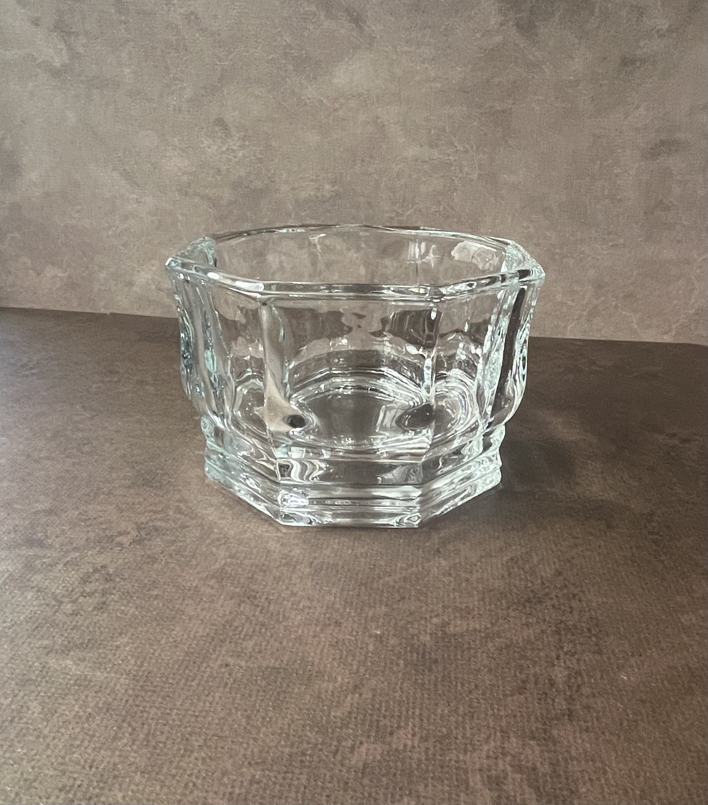 Vintage Indiana Glass Concord Pattern Crystal Octagon Candy Dish / Bowl ...