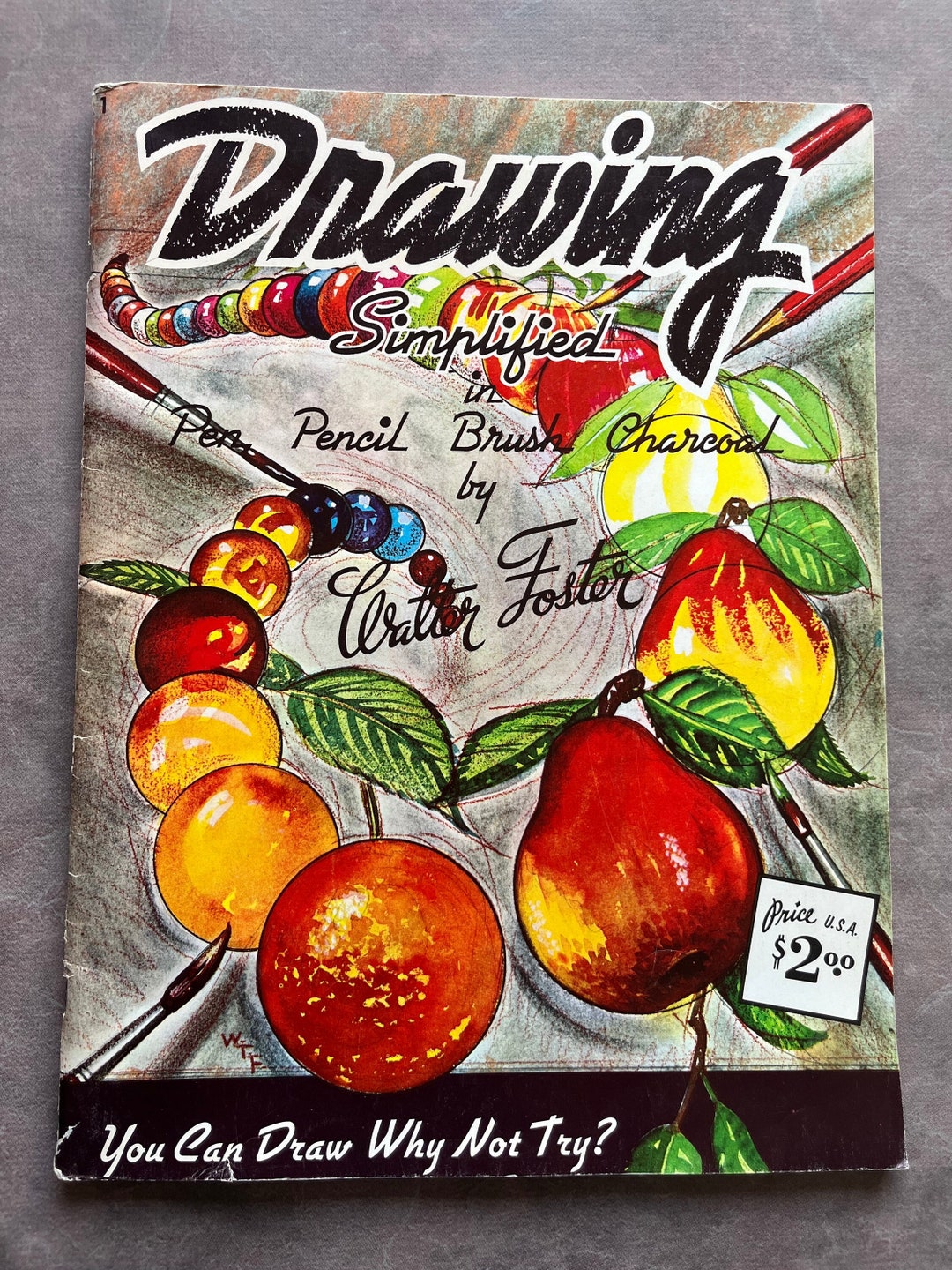 Vintage Walter Foster Drawing Simplified Book #1 - Etsy