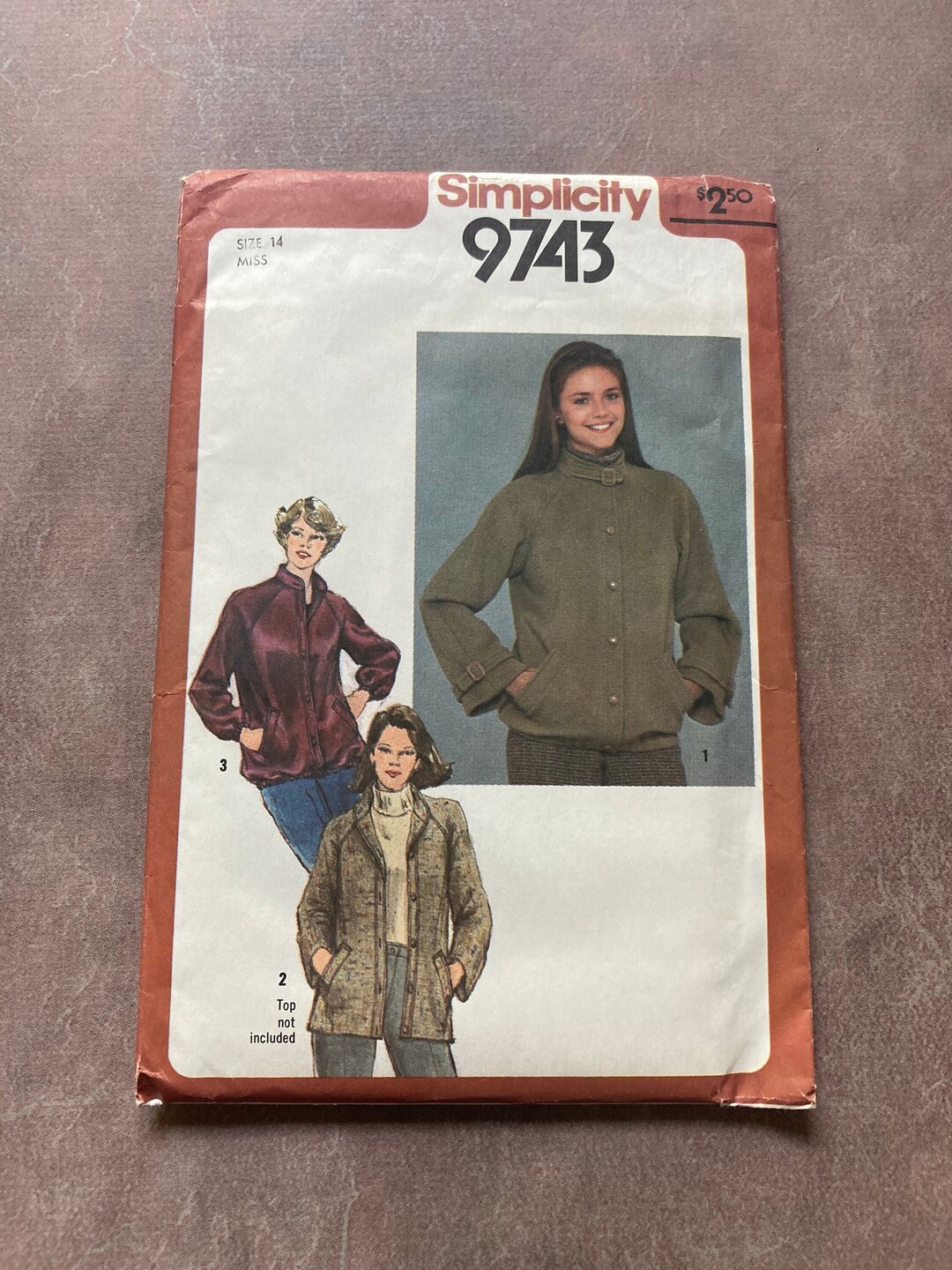 Vintage Simplicity Sewing Pattern 9743 Misses' Unlined Jacket Size 14 ...