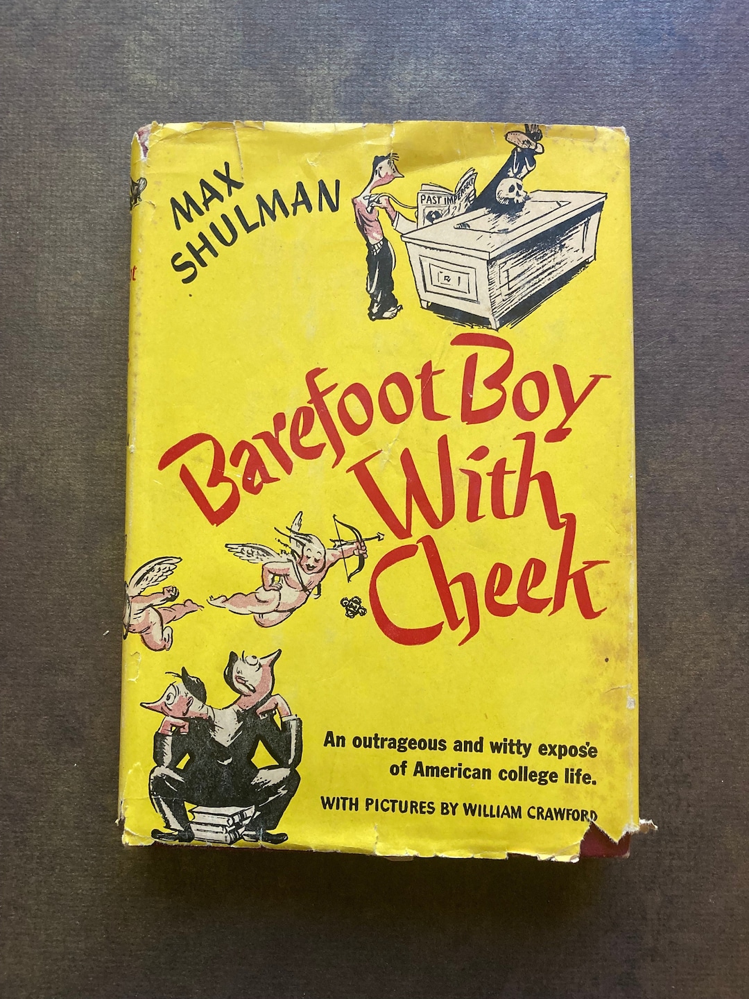 Vintage Hardcover Book Barefoot Boy With Cheek by Max Shulman - Etsy