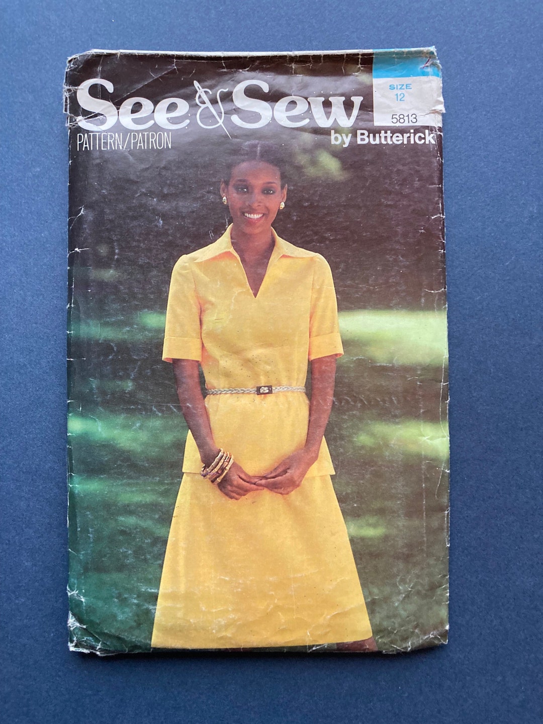 Vintage Butterick See and Sew Pattern 5813 Misses' Top and Skirt Size ...