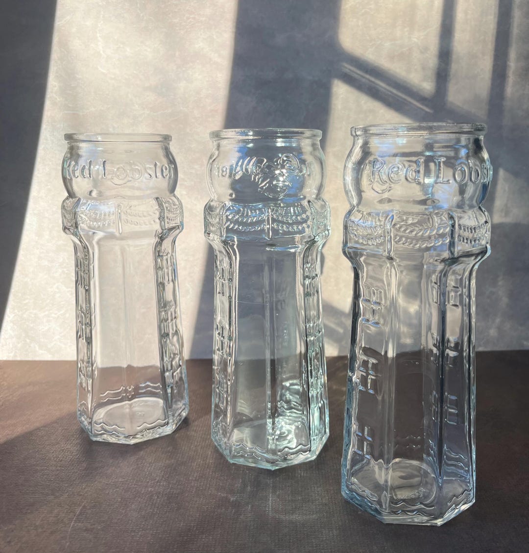 Vintage Red Lobster 8" Lighthouse Cocktail Glasses Set of 3 - Etsy