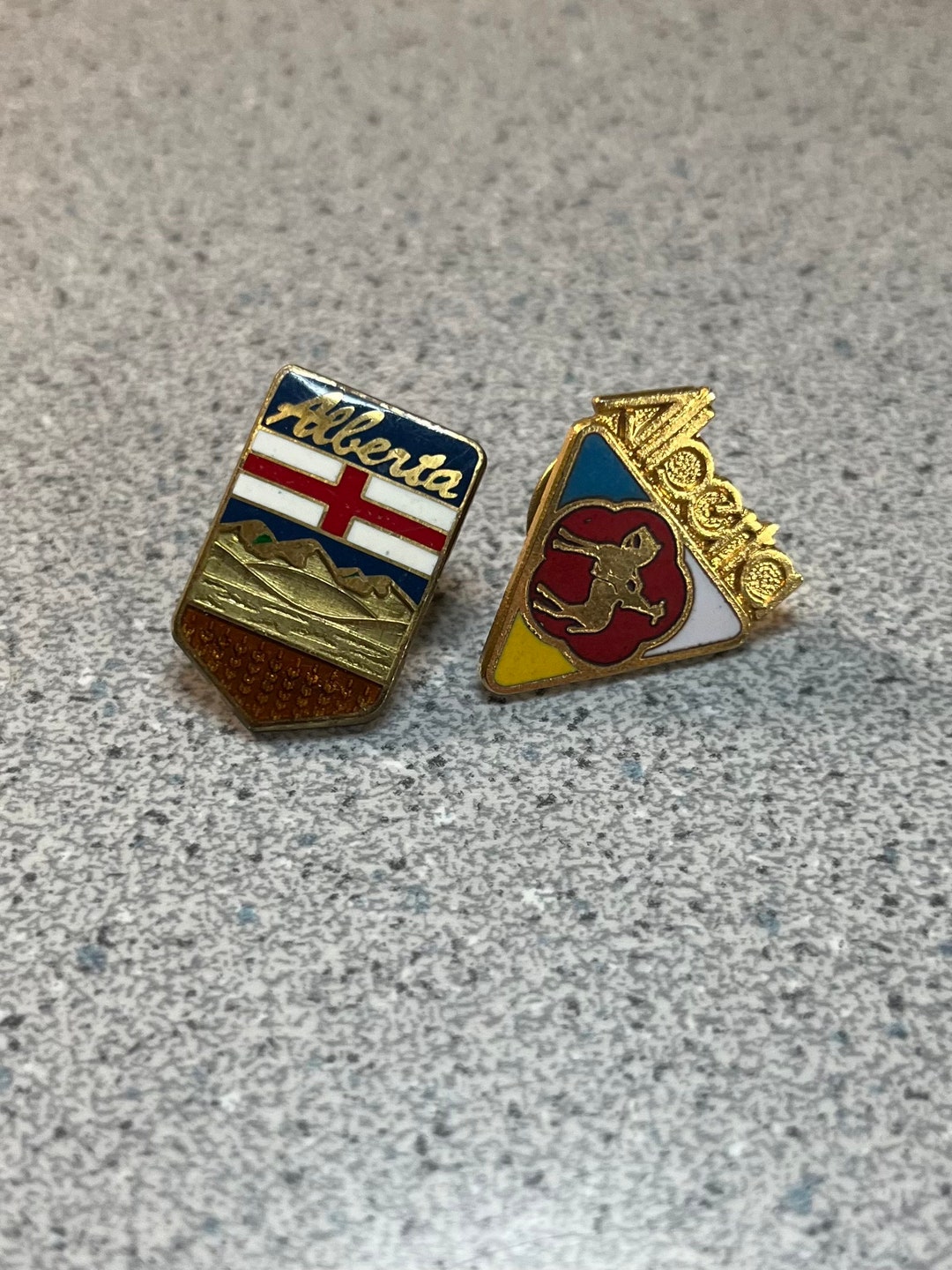 Vintage Alberta Lapel/tie Pins Set of 2 - Etsy