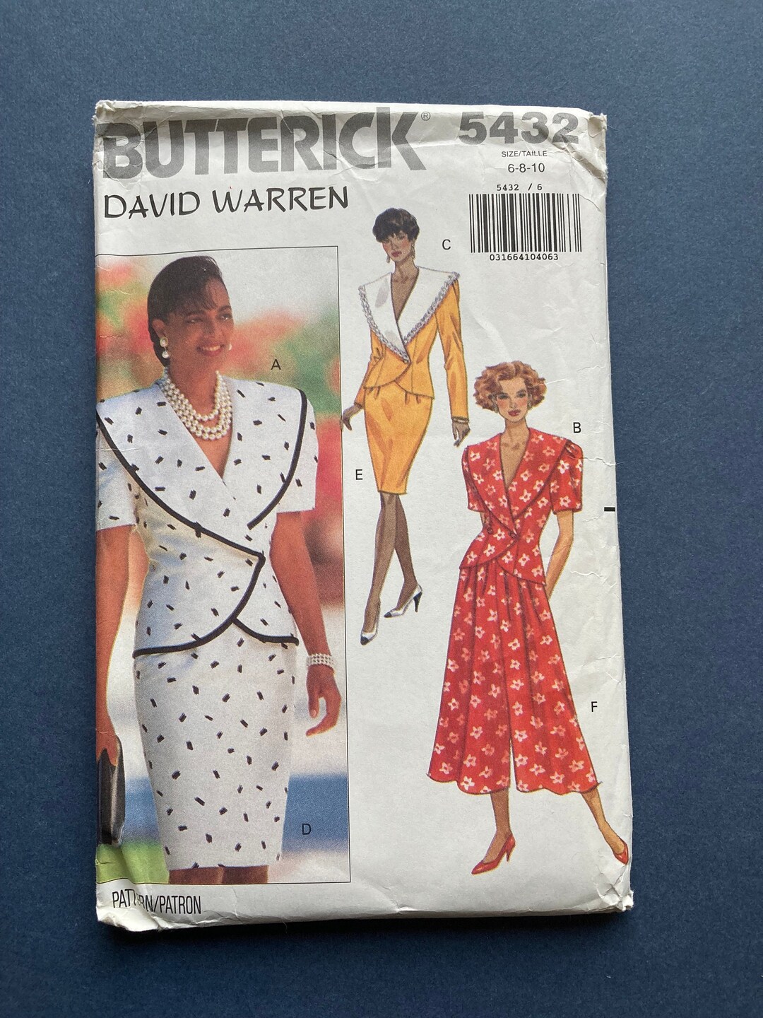 Vintage Butterick Sewing Pattern 5432 Misses' Top, Skirt, and Split ...