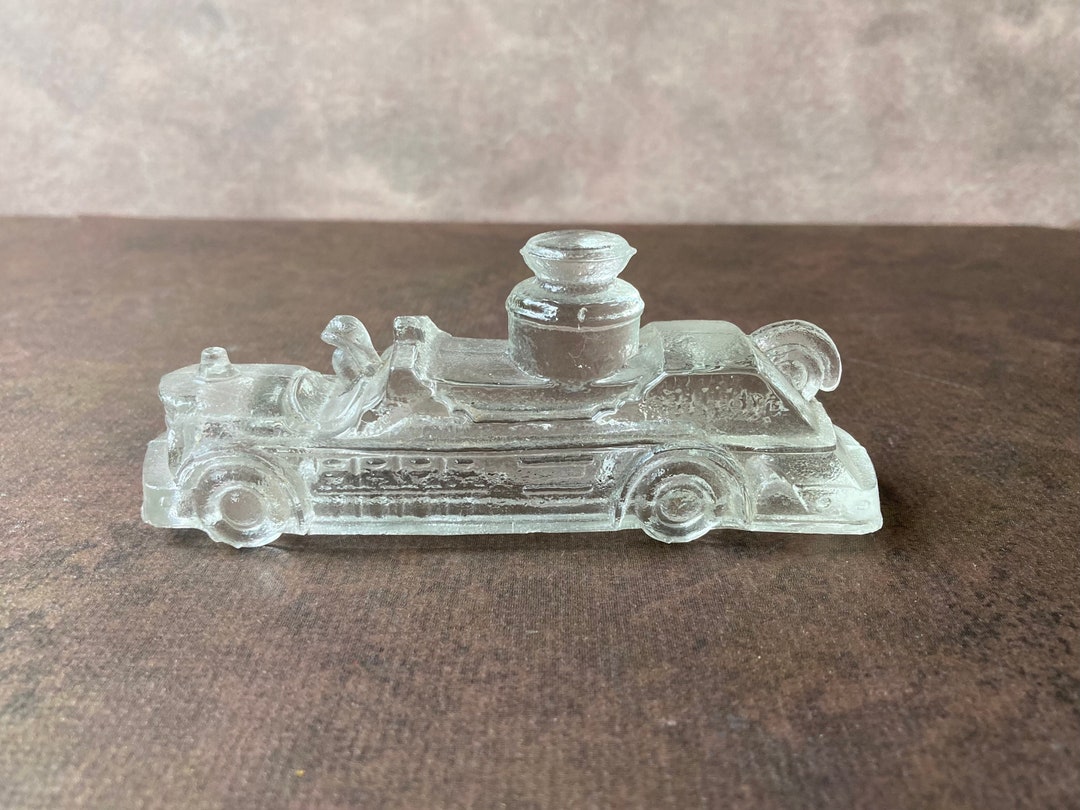 Vintage Victory Glass Fire Engine Truck Candy Container - Etsy