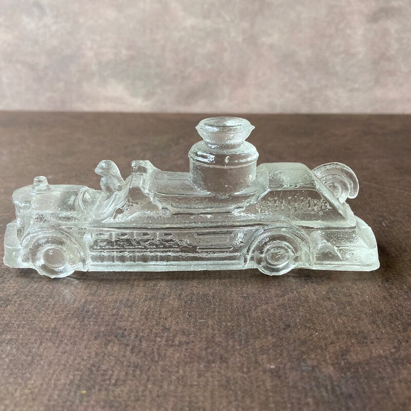 Antique Glass Candy Container - Etsy