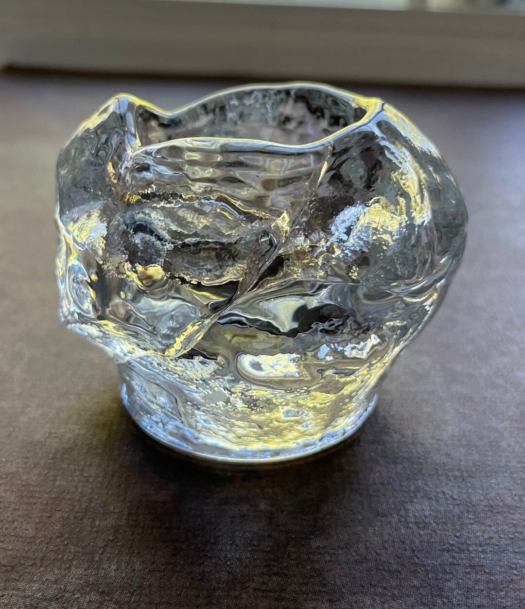 Vintage Kosta Boda Lead Crystal Snowball Votive Candle Holder - Etsy