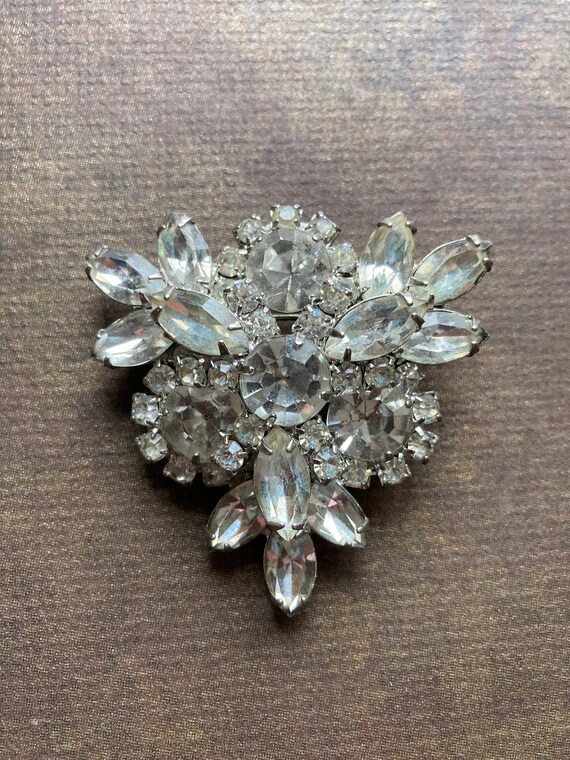 Vintage clear rhinestone crystal - Gem