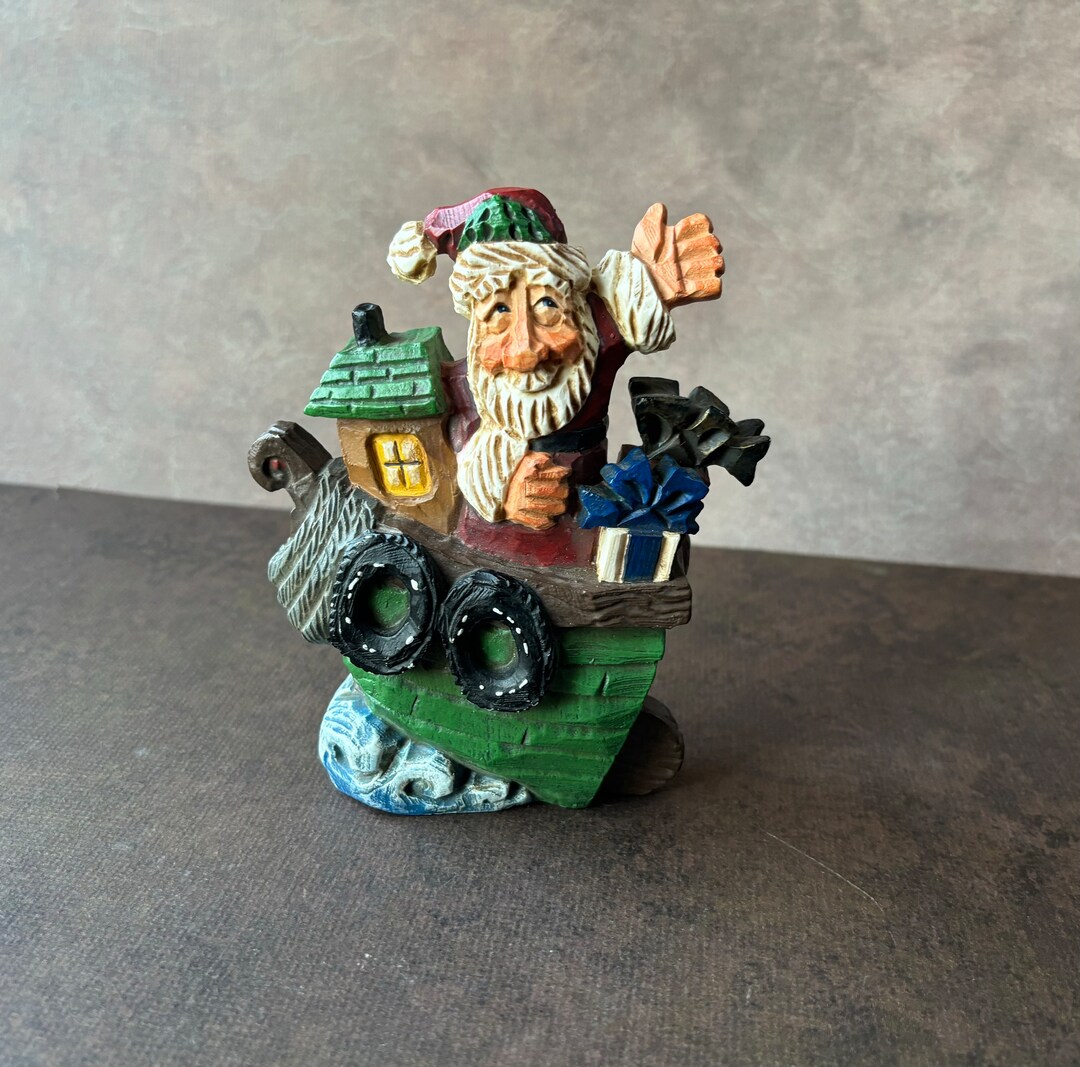 Vintage David Frykman Arctic Armada Santa Christmas Figurine - Etsy