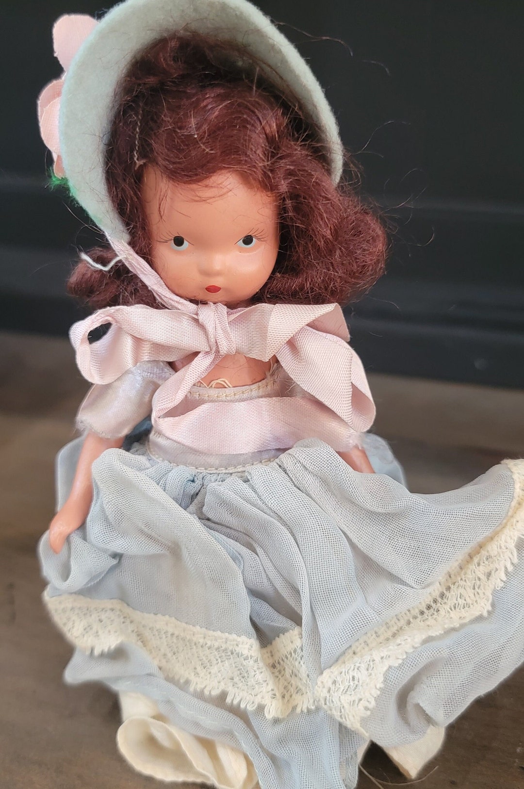1940s Nancy Ann Storybook Bisque Doll: Pretty Maid, Light Blue Dress - Etsy