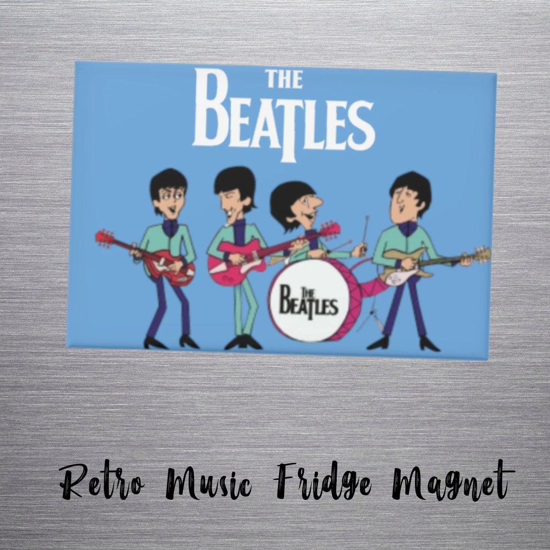 The Beatles Button Magnet Rectangle Vintage Fridge Magnet - Etsy