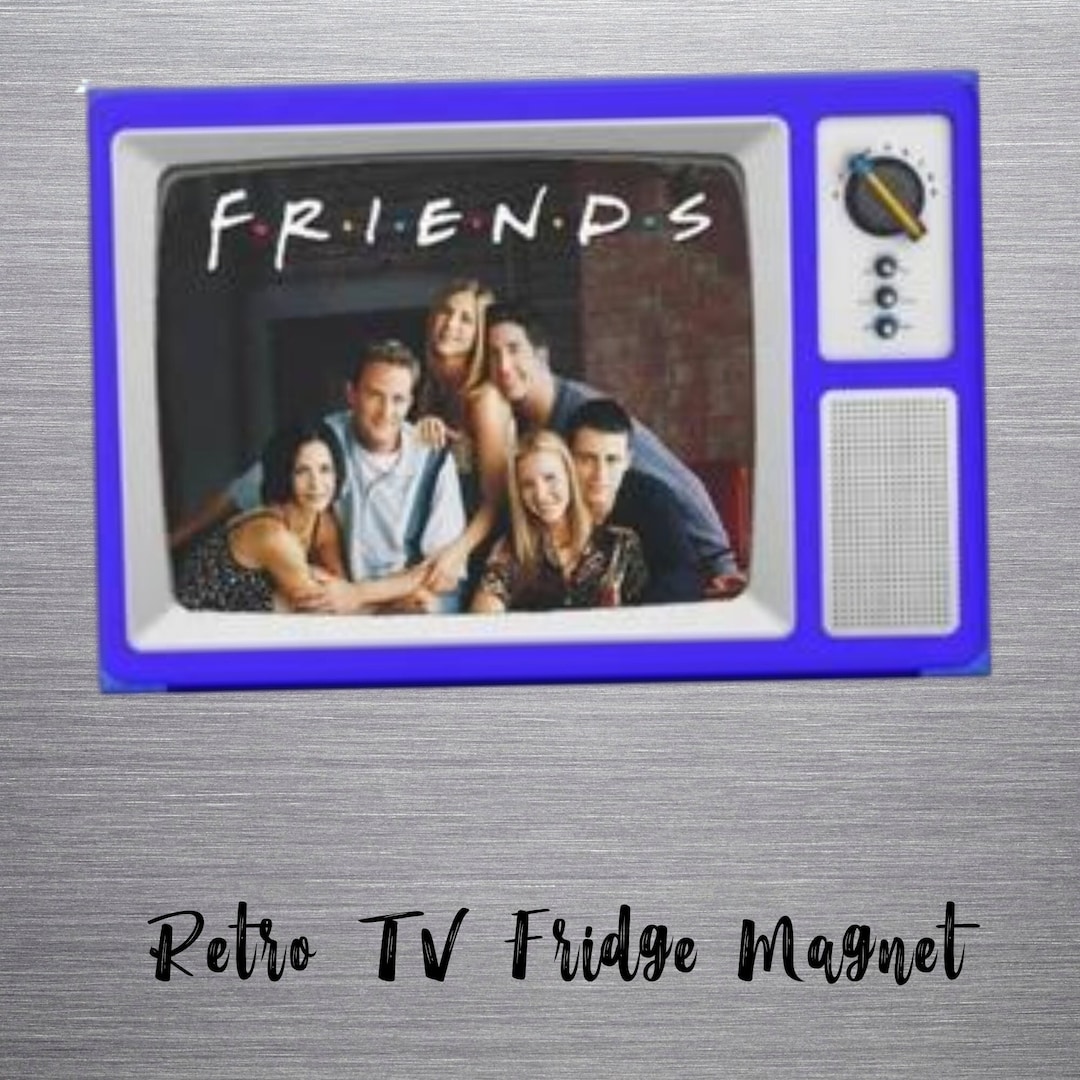 Retro TV Friends, Fridge Magnet, Vintage Fridge Magnet, Classic 90's TV ...
