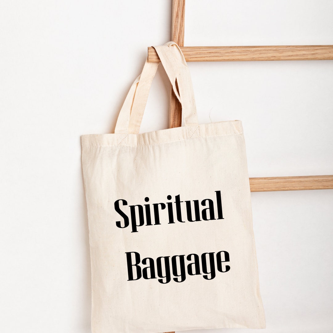 Spiritual Baggage Tote Bag, Canvas Tote Bag, Aesthetic Tote Bag,eco ...