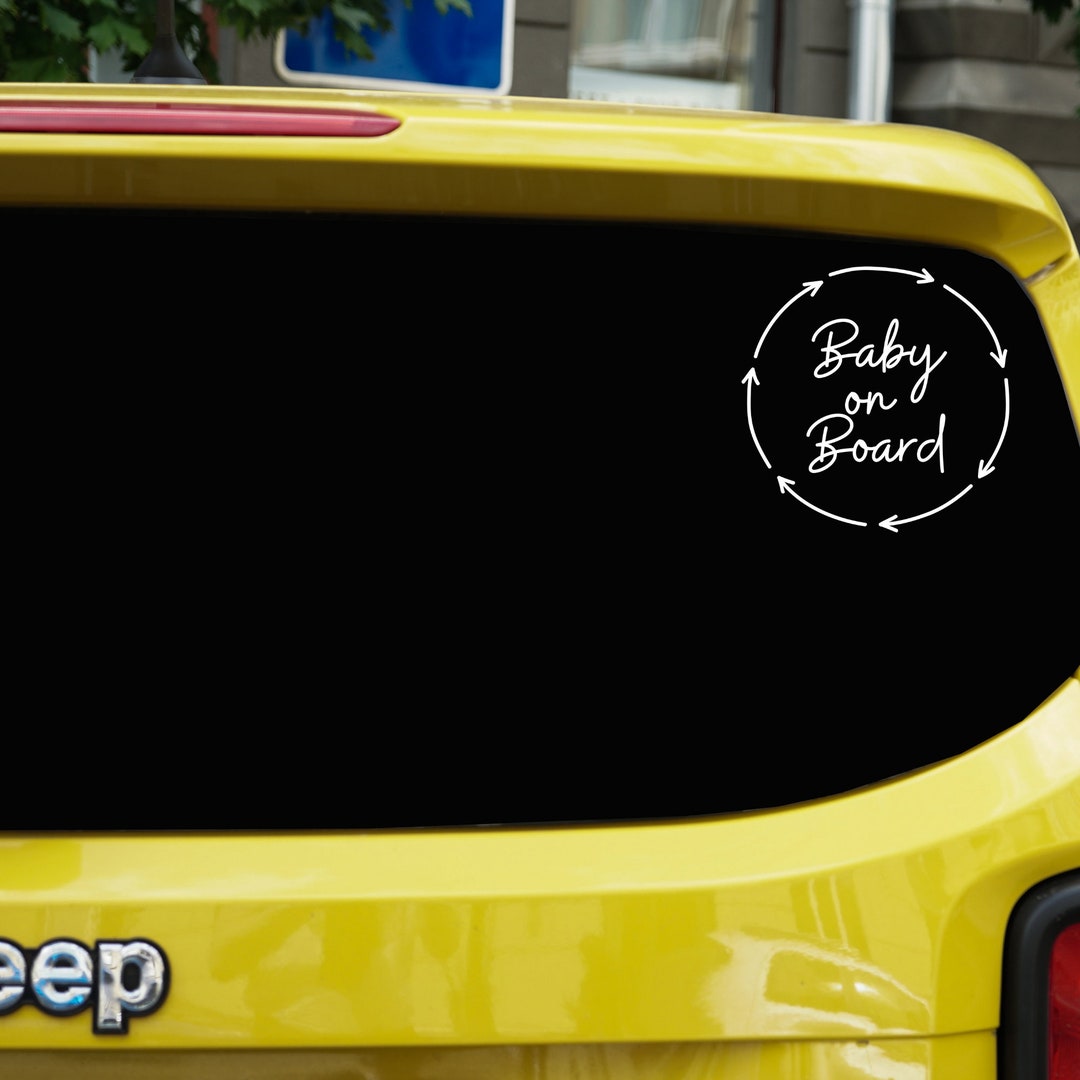 Baby on the Go Car Decal, Baby on Board Sticker, Vinyl Decal, Car Decal ...