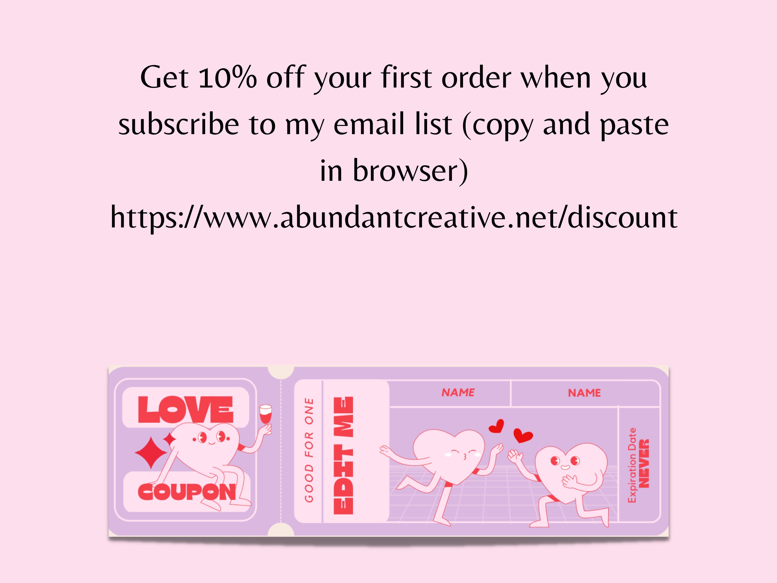 Editable Love Coupons for Couples Love Coupons for Valentines Day Date ...