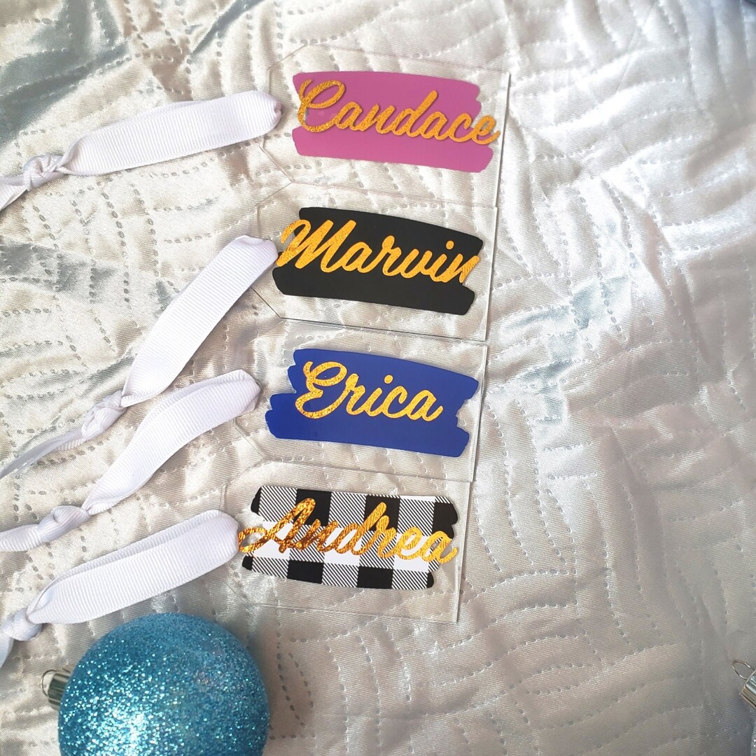 Personalized Acrylic Gift Tags, Acrylic Gift Tag, Vinyl Acrylic ...