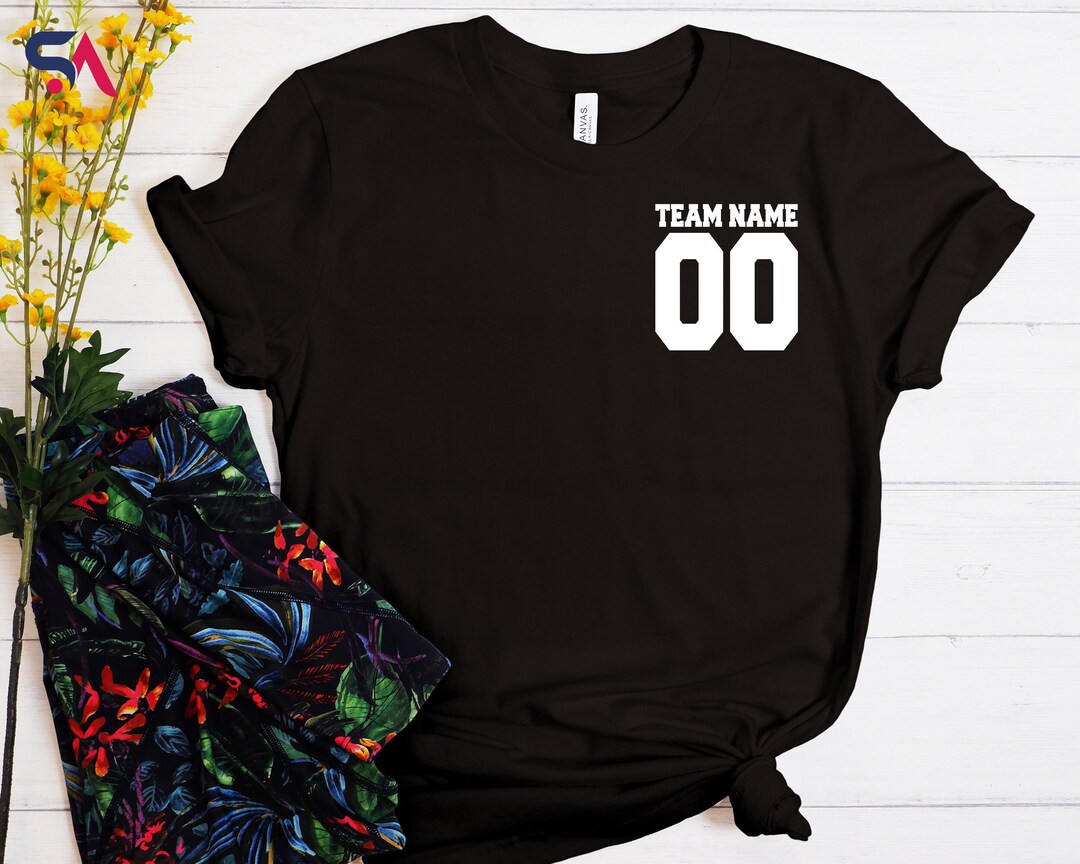 Custom Team Name and Number Shirt, Customized Football Shirt ...