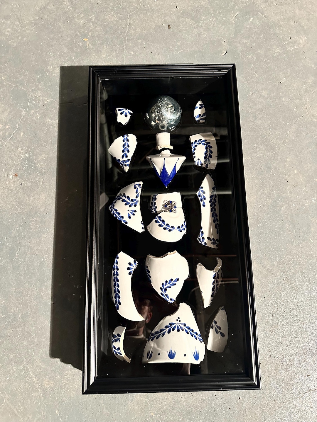 Clase Azul Bottle Art ( Tequila Broken Bottle Art ) - Etsy