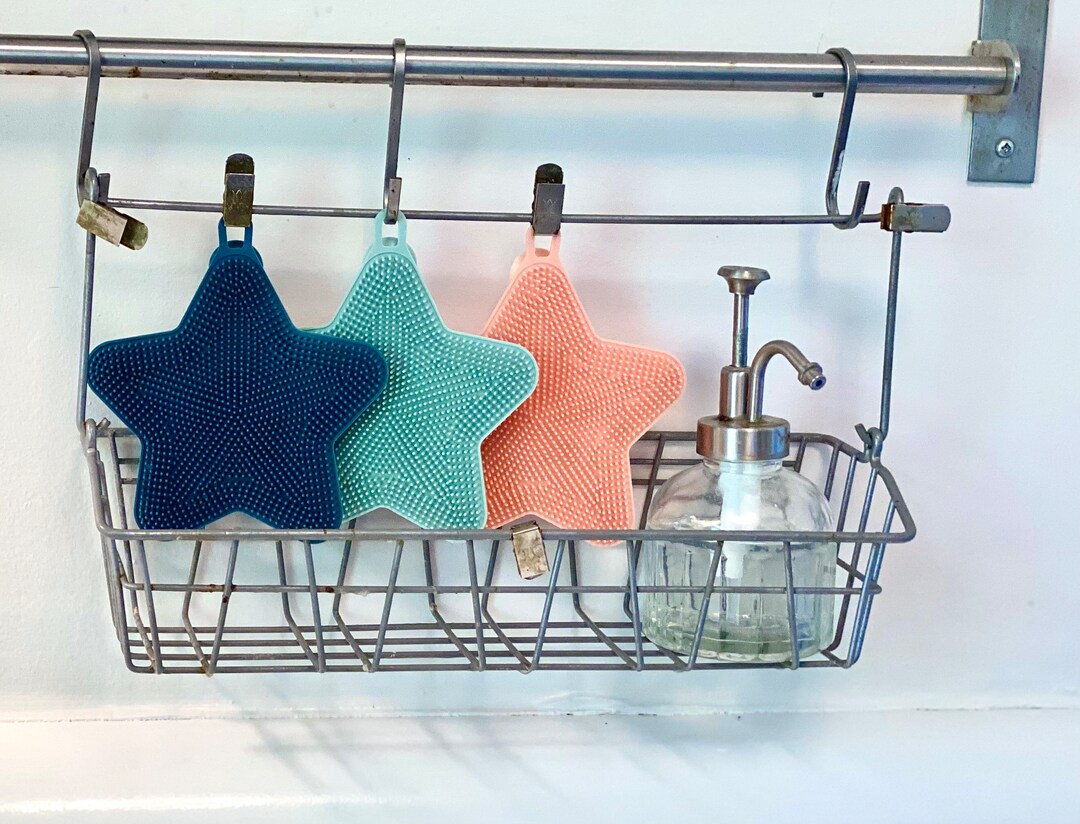 Premium Star Silicone Sponges - Dishwashing Scrubber & Multipurpose ...