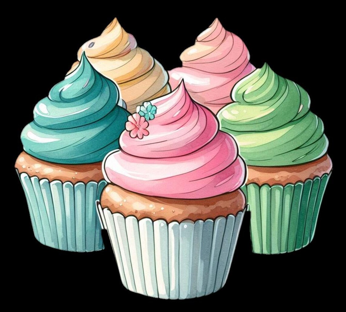 Cute Sweet Treats Clip Art - 8 Individual Pages - Uses Crafts, Journals ...