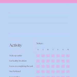 ADHD Blank Digital Planner -- Use on Tablet/ipad or Printable - Etsy