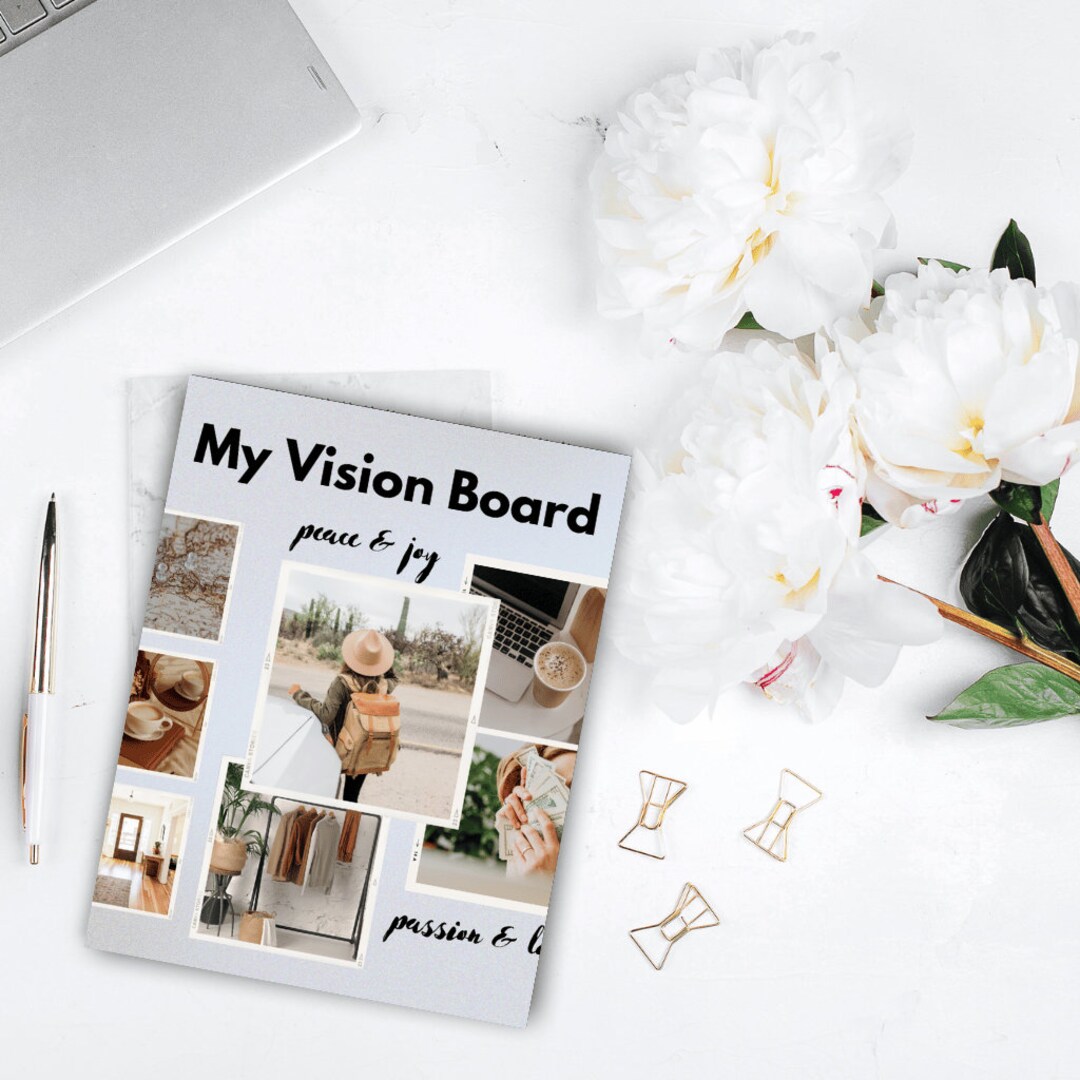 Blank Boho Digital Vision Board & Goals Instagram Board - Customizable ...