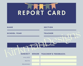 Delicate Substitute Report, Substitute Teacher, Class Report Card - Etsy