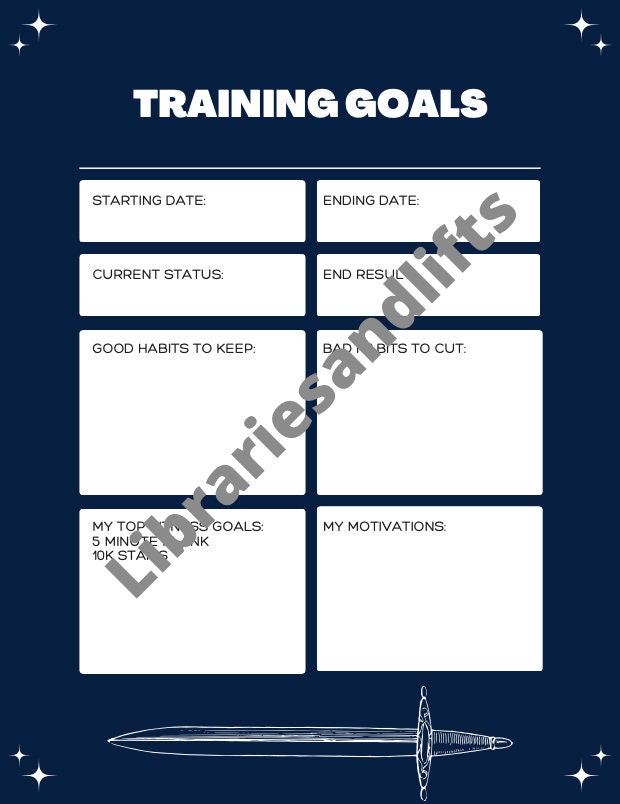 Valkyrie 6 Week Workout Planner - Etsy