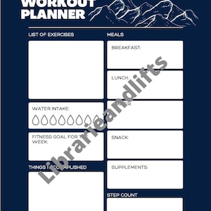 Valkyrie 6 Week Workout Planner - Etsy