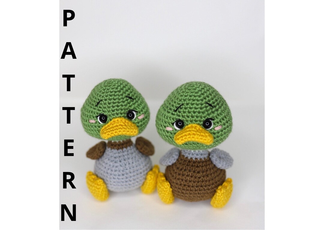 Amigurumi Duck Drake Pattern Amigurumi Pdf ENGLISH - Etsy