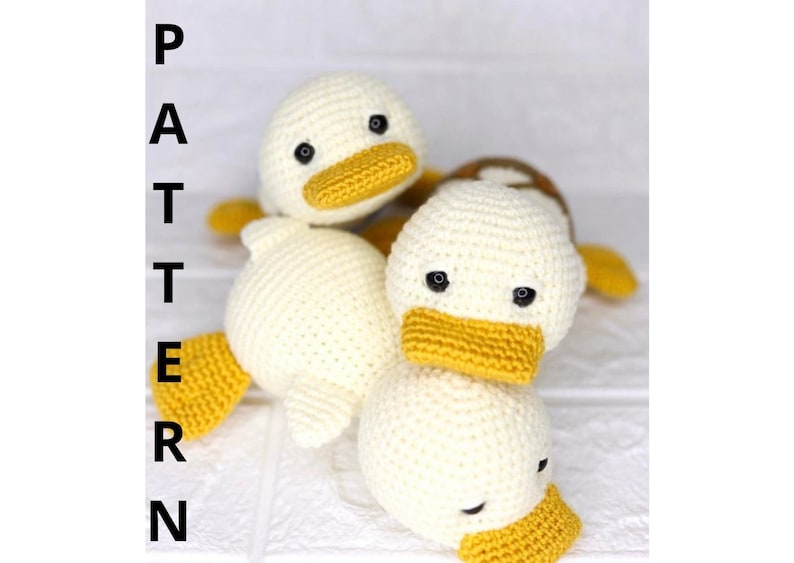 Amigurumi Duck Yellow Beak Crochet Pattern Amigurumi DIY english PDF - Etsy